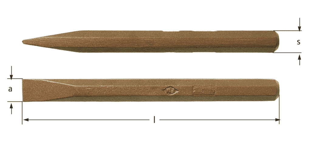 Hand chisel - AMPCO Safety Tools - Non-sparking, non-magnetic and ...