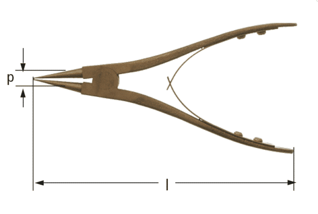 Snap ring pliers, outside - AMPCO Safety Tools