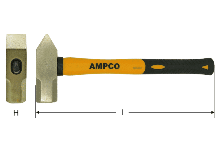 Cross peen engineer's hammer - AMPCO Safety Tools - Non-sparking, non ...