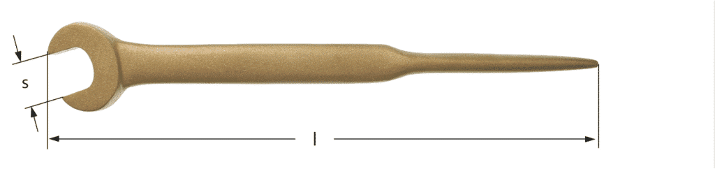 Construction open end wrench with pin | Non Sparking Tools
