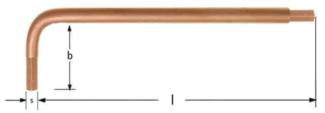 Hexagonal angle screwdriver (Allen), set - AMPCO Safety Tools - Non ...