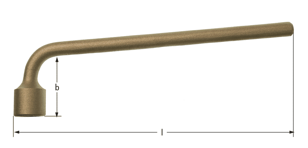Angled Hexagonal Socket Wrench (L-Type) | Non-sparking Tool