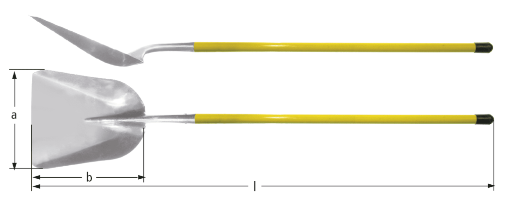 Scoop shovel straight handle - AMPCO Safety Tools - Non-sparking, non ...