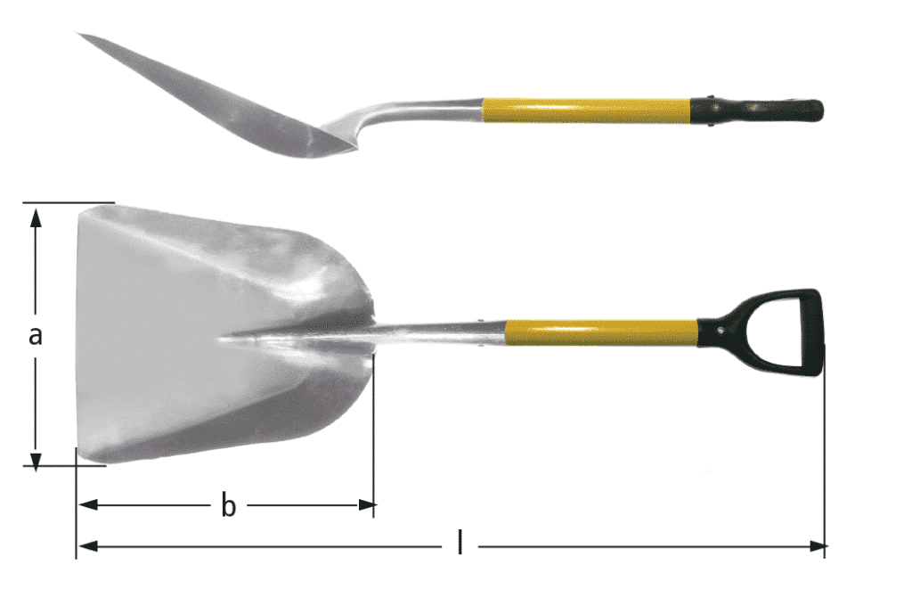 Scoop shovel poignee - AMPCO Safety Tools - Non-sparking, non-magnetic ...