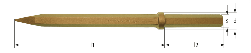 Bull point pneumatic chisel - AMPCO Safety Tools