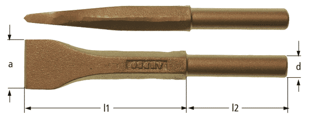 Pneumatic scaling chisel - AMPCO Safety Tools