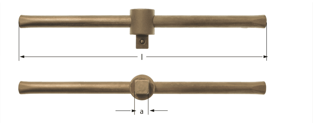 Sliding T-bar 1/4" drive - AMPCO Safety Tools - Non-sparking, non ...